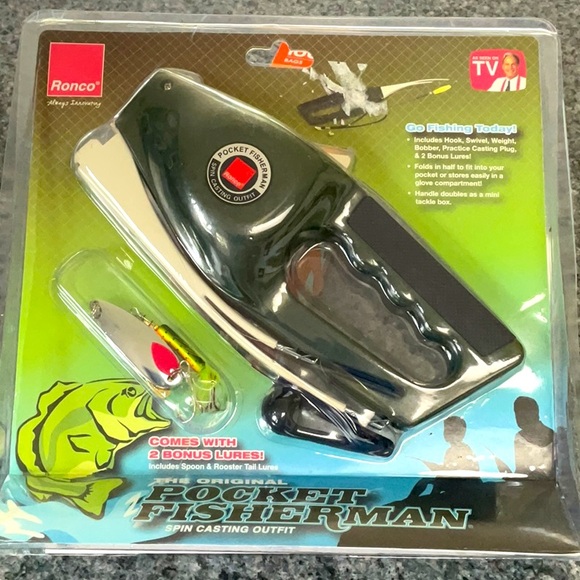 Ronco | Other | Ronco Pocket Fisherman Spin Casting Outfit Go Fishing ...